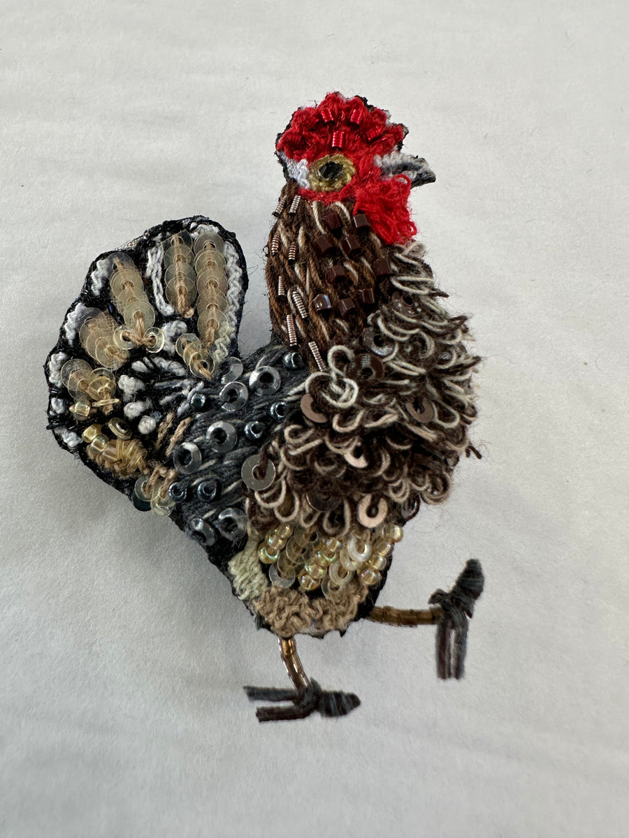 BANTHAM CHICKEN BROOCH – REBUS